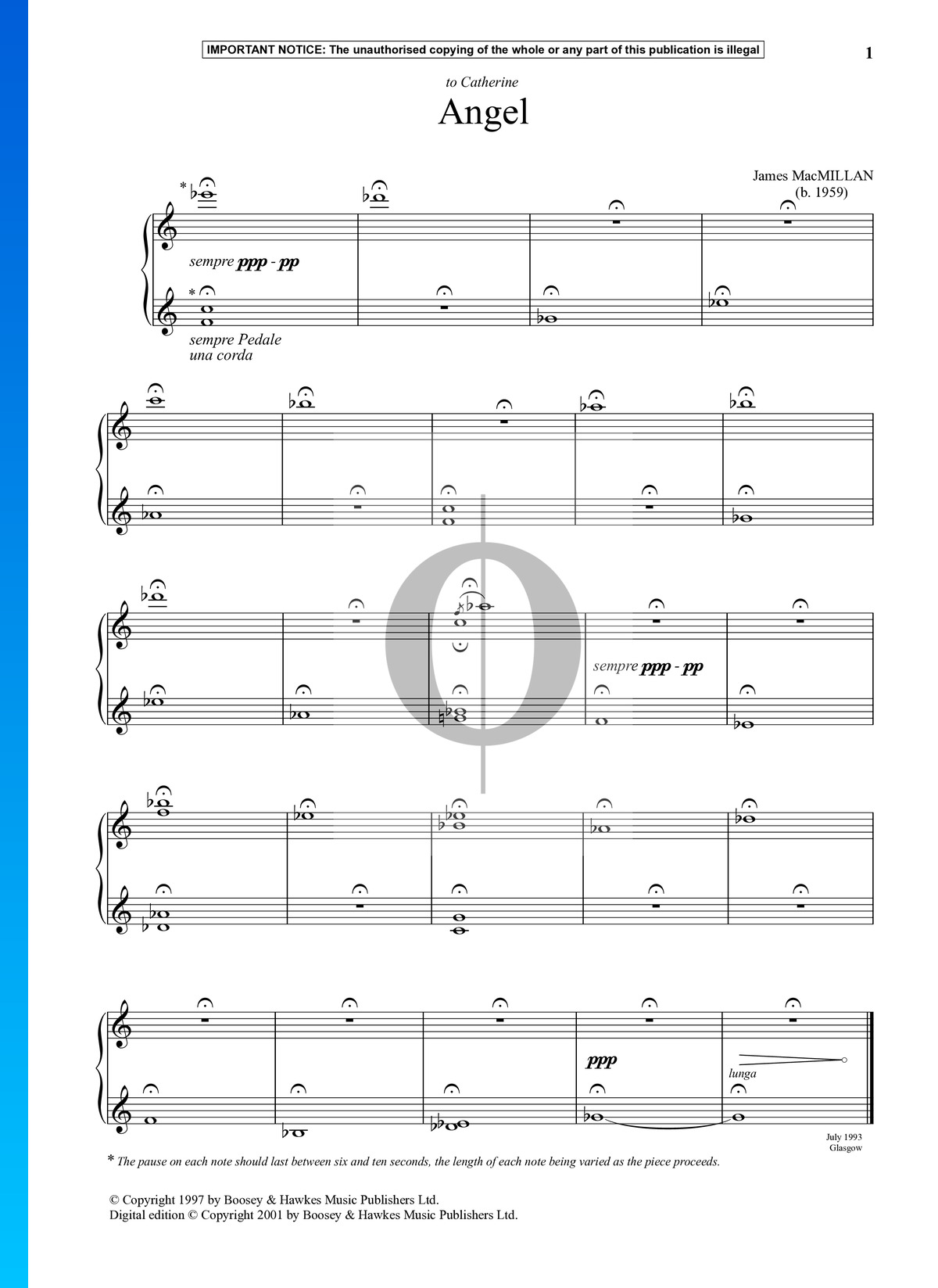 Angel (James MacMillan) Piano Sheet Music - OKTAV