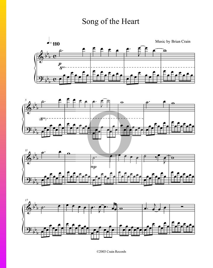 Song of the Heart (Brian Crain) Piano Sheet Music - OKTAV