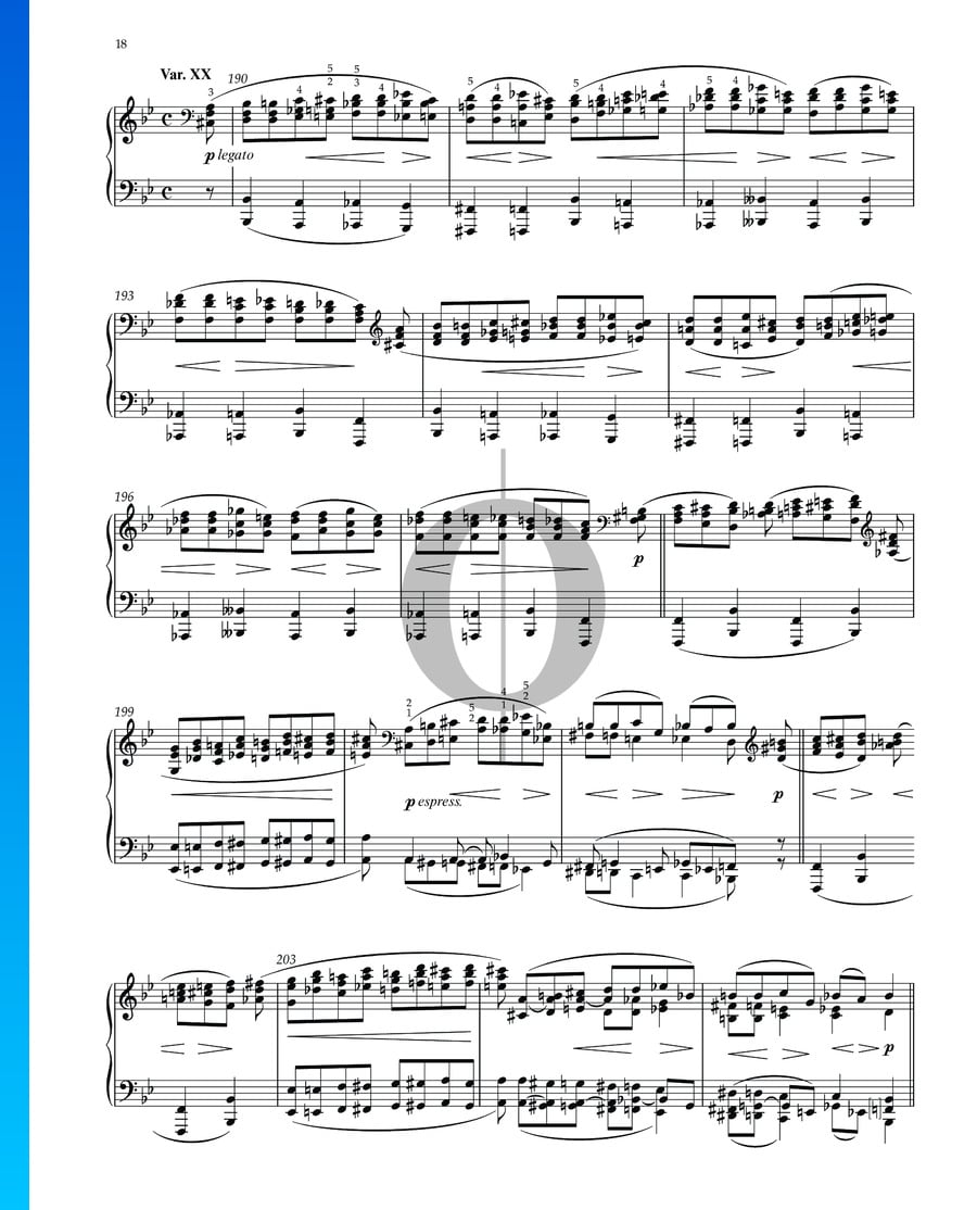 Variations and Fugue on a Theme by Handel, Op. 24: Variation XX ...