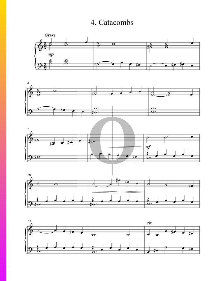 Catacombs (Pam Wedgwood) Piano Sheet Music - OKTAV