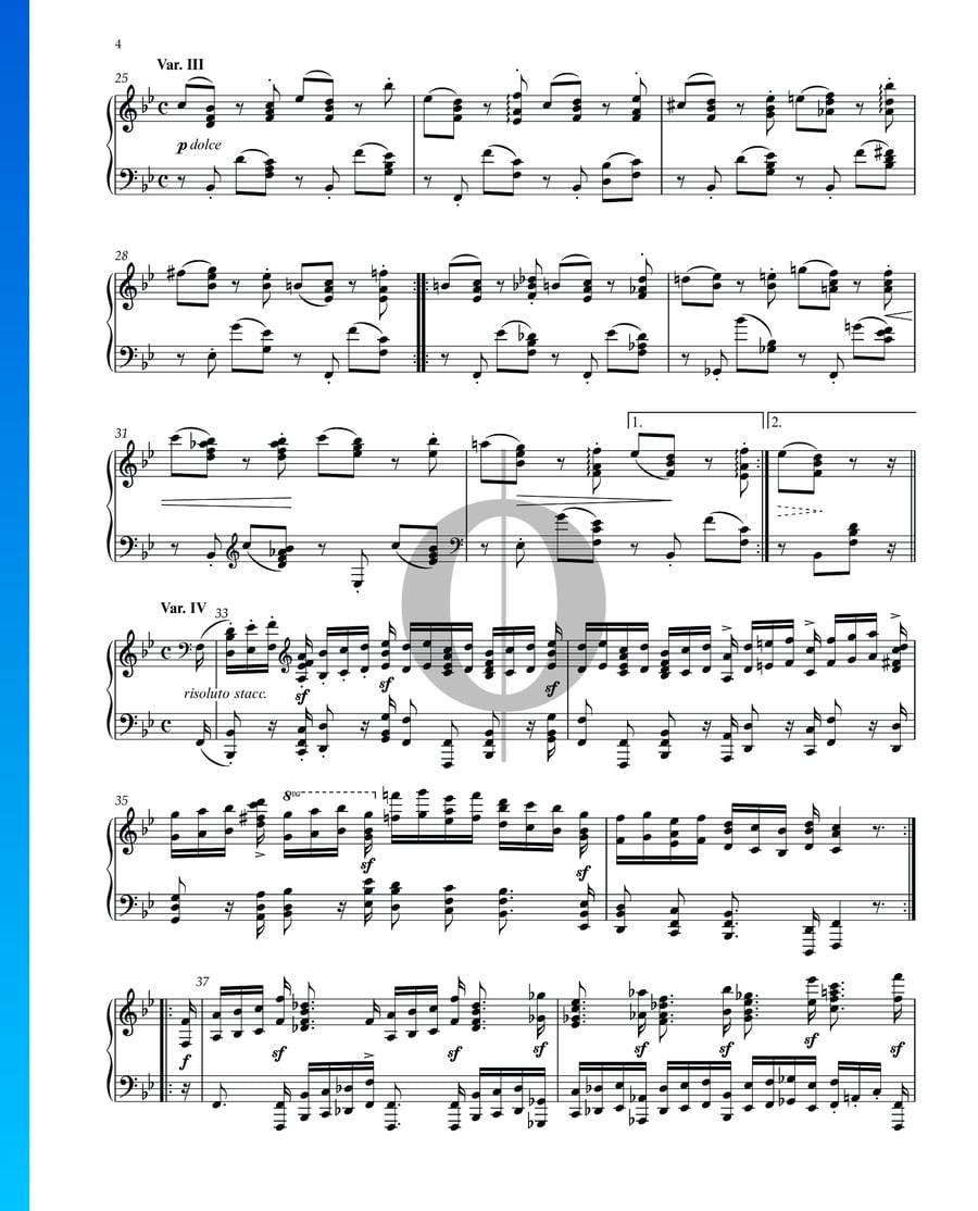 Variations and Fugue on a Theme by Handel, Op. 24: Variation IV ...
