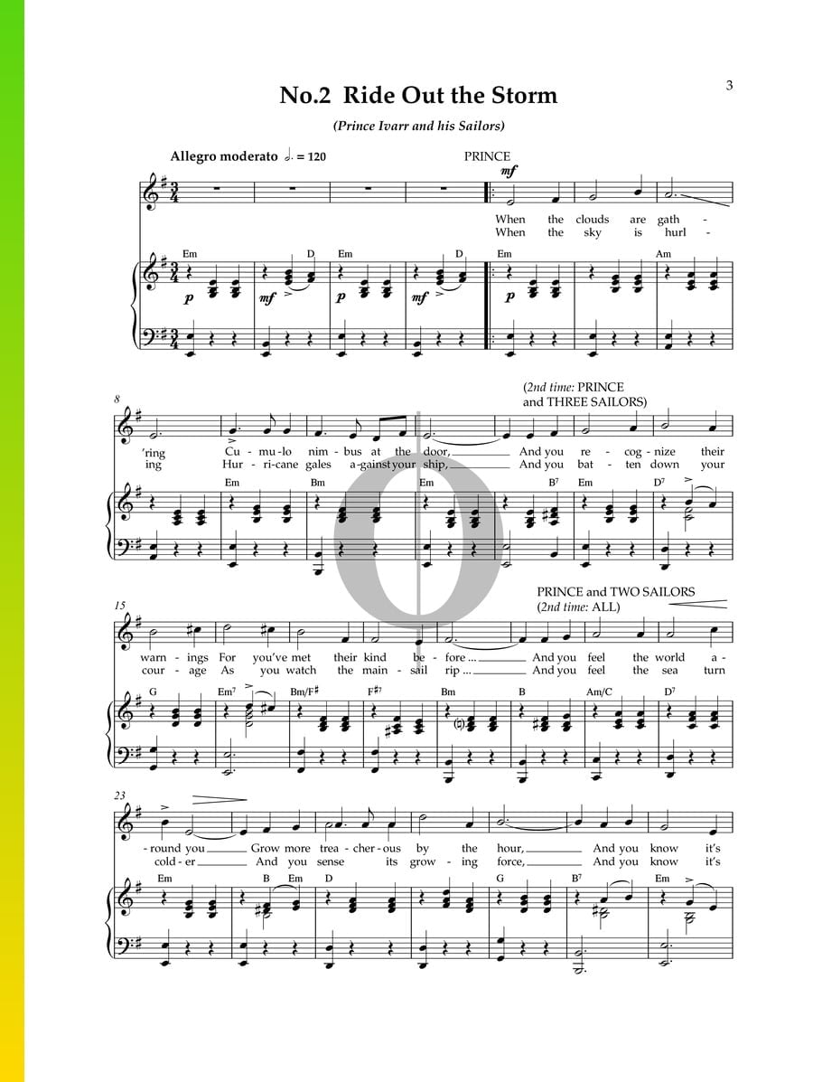 Ride Out The Storm (Carl Davis) Piano Sheet Music - OKTAV