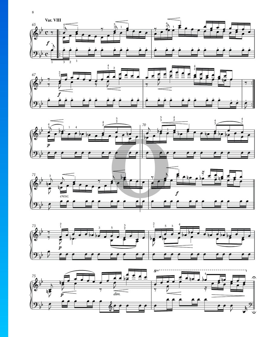 Variations and Fugue on a Theme by Handel, Op. 24: Variation VIII ...