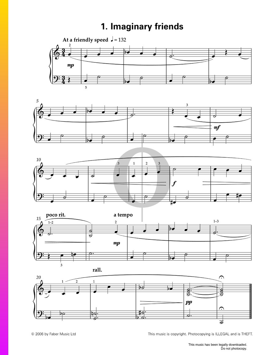 Imaginary Friends (Pam Wedgwood) Piano Sheet Music - OKTAV