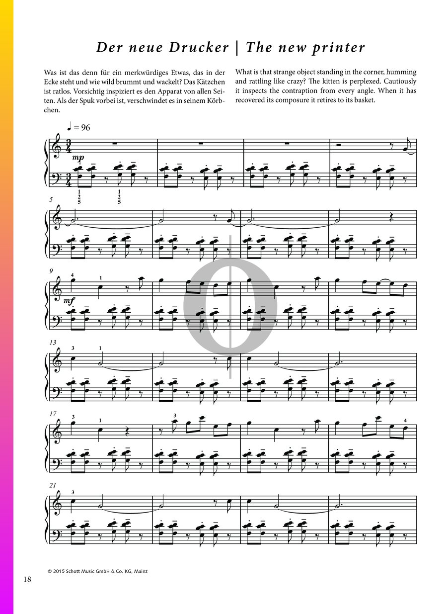 The new printer (Vera Mohrs) Piano Sheet Music - OKTAV