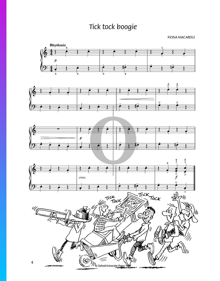 Tick tock boogie (Fiona Macardle) Piano Sheet Music - OKTAV