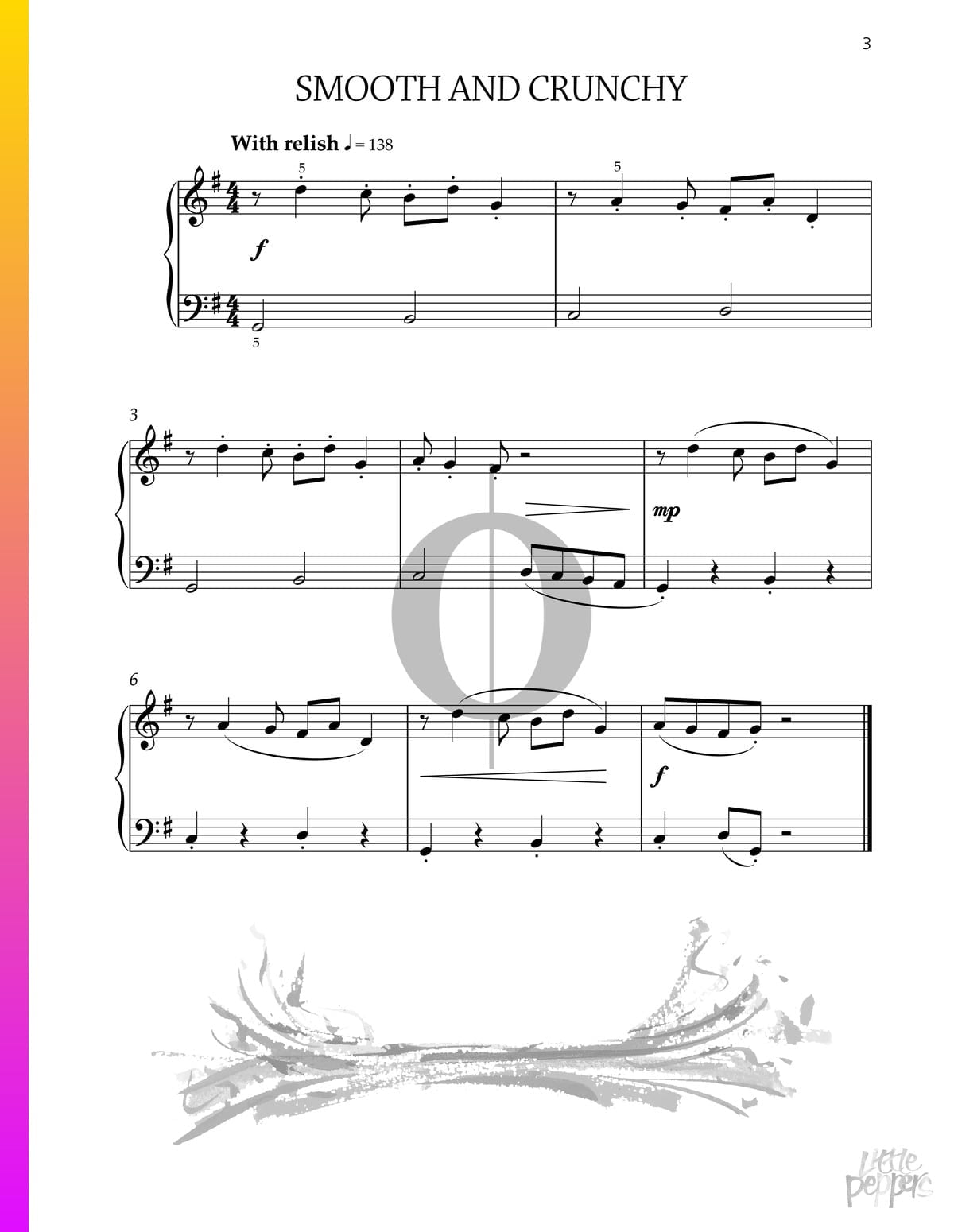 Smooth and crunchy (Elissa Milne) Piano Sheet Music - OKTAV