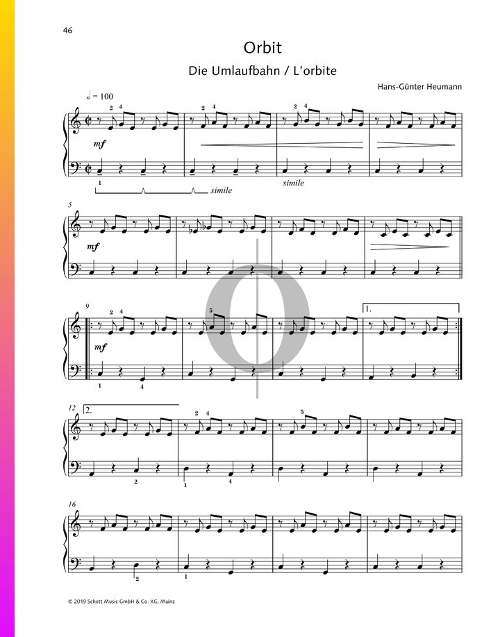 Orbit Sheet Music (Piano Solo) - OKTAV
