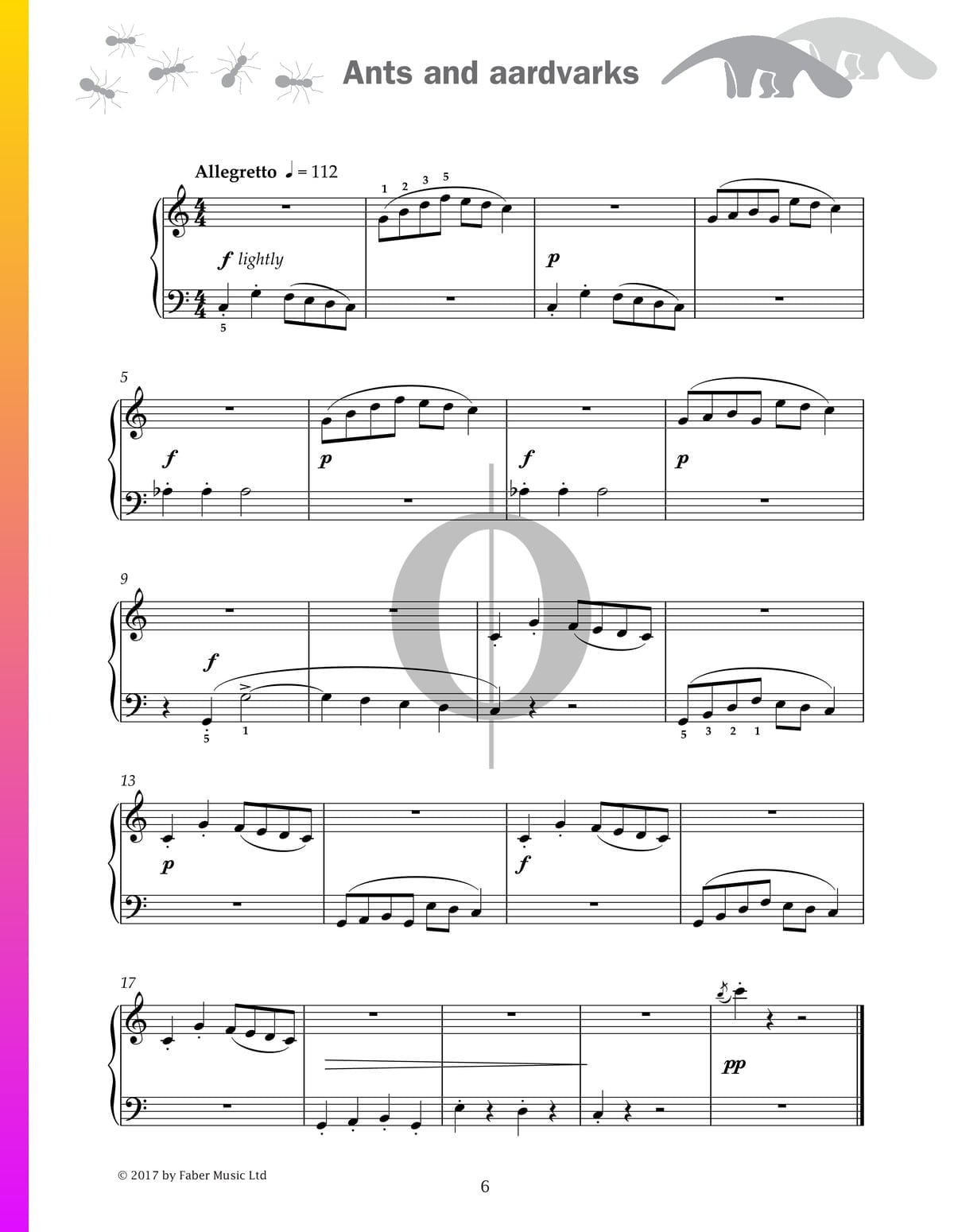 Ants and aardvarks (Paul Harris) Piano Sheet Music - OKTAV