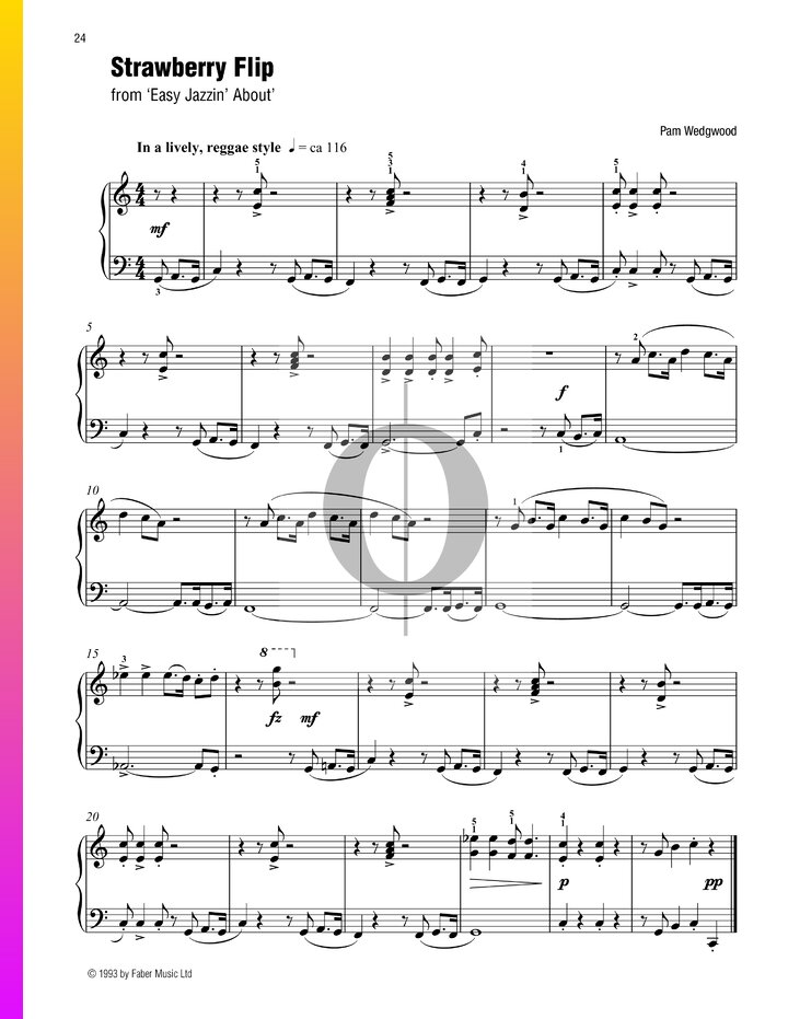 Strawberry Flip (Pam Wedgwood) Piano Sheet Music - OKTAV