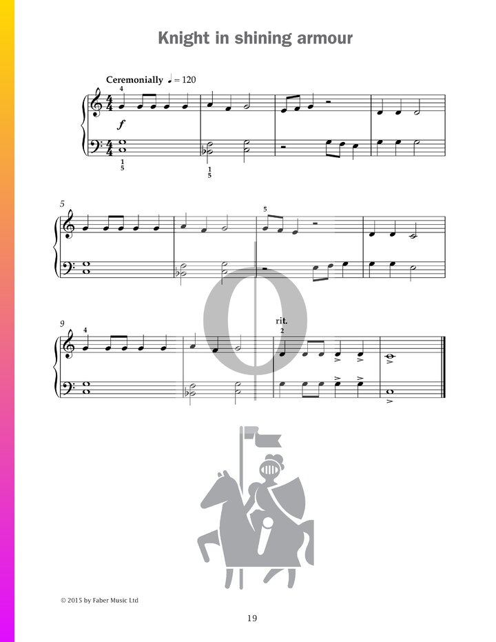 Knight in shining armour (Paul Harris) Piano Sheet Music - OKTAV