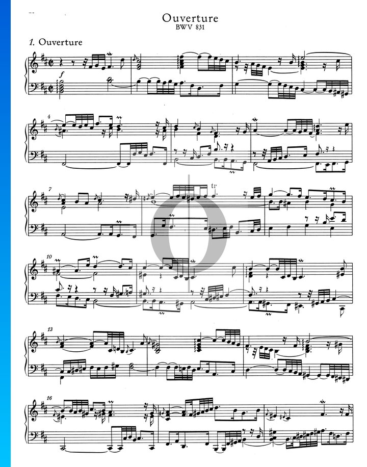 French Overture, BWV 831: 1. Overture (Johann Sebastian Bach) Piano ...