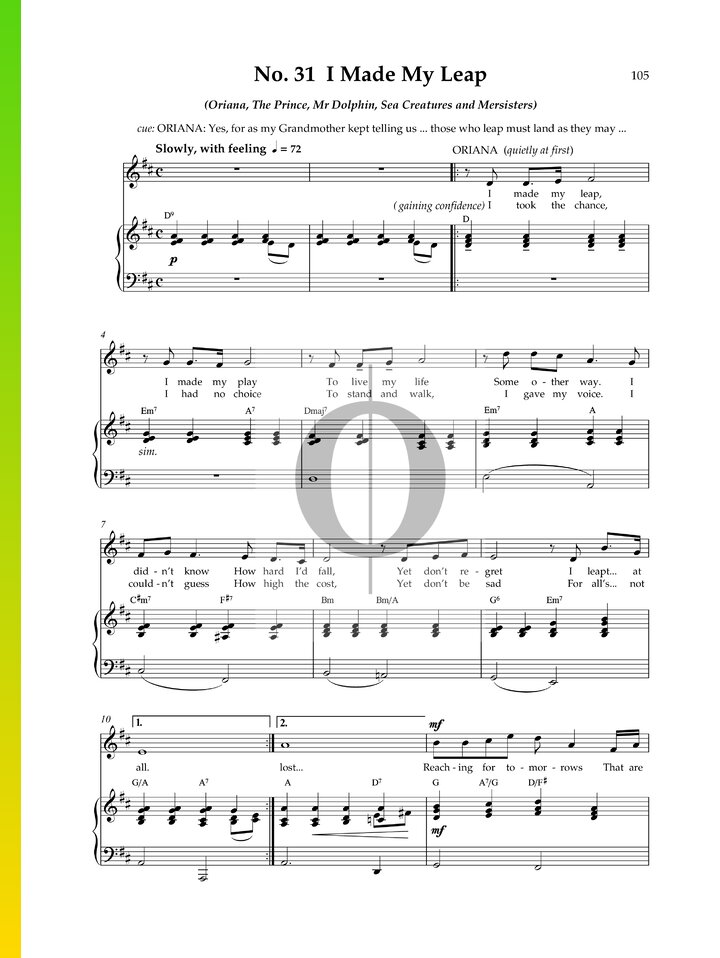 I Made My Leap (Carl Davis) Piano Sheet Music - OKTAV