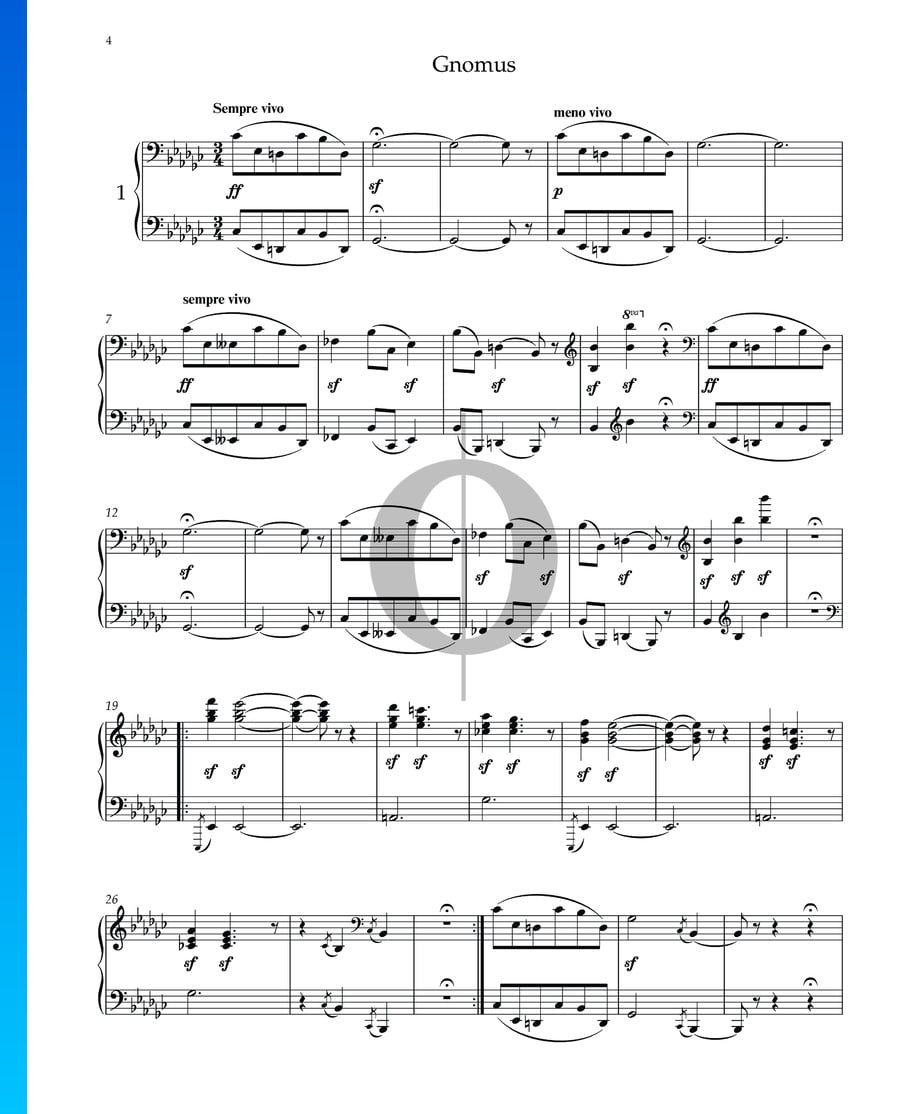 Cuadros de una exposición: Gnomos » Modest Mussorgsky - Partituras de ...