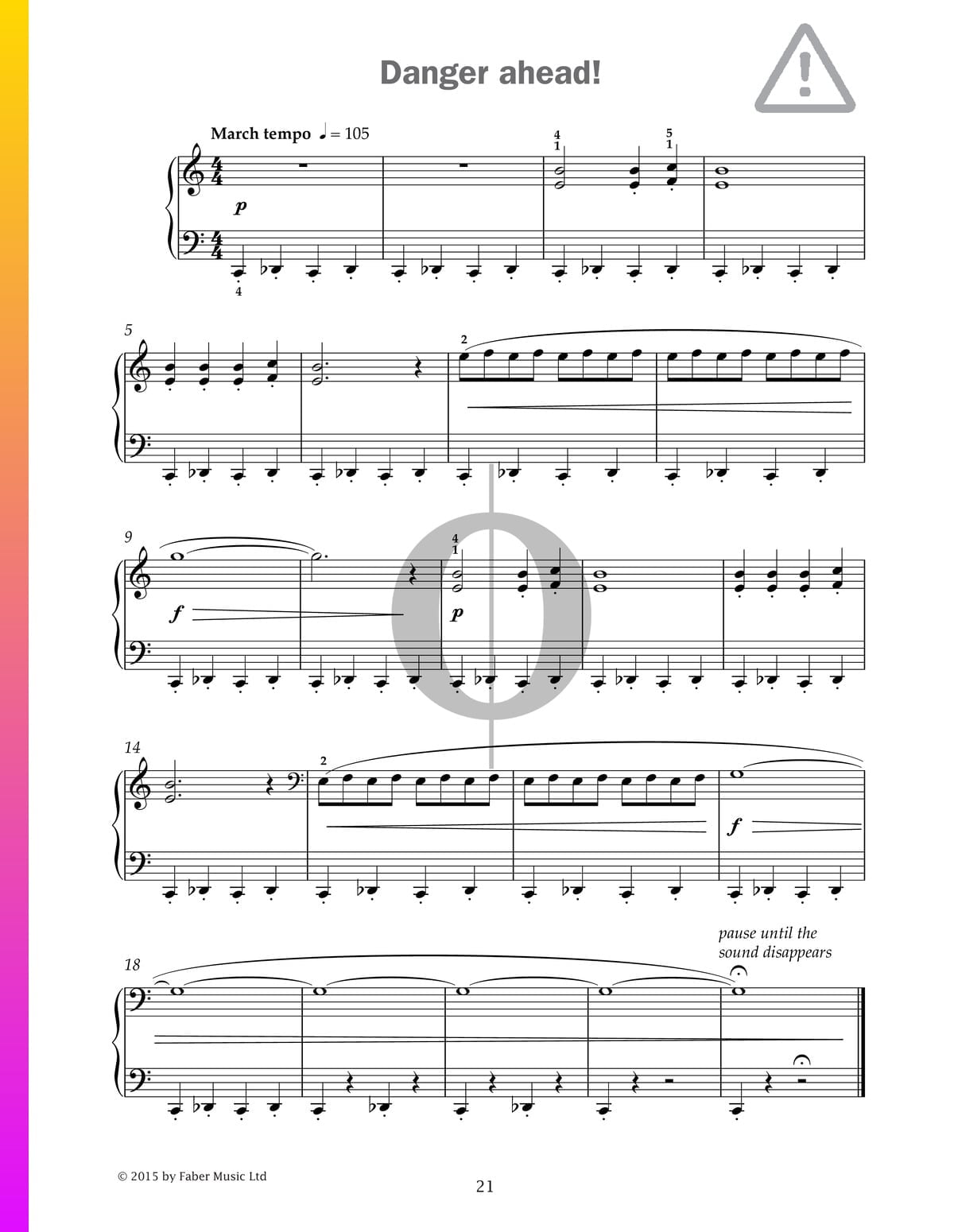 Danger ahead! (Paul Harris) Piano Sheet Music - OKTAV