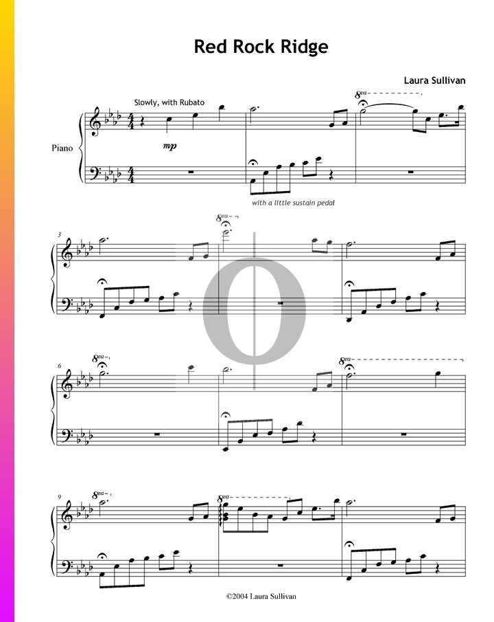 Red Rock Ridge (Laura Sullivan) Piano Sheet Music - OKTAV