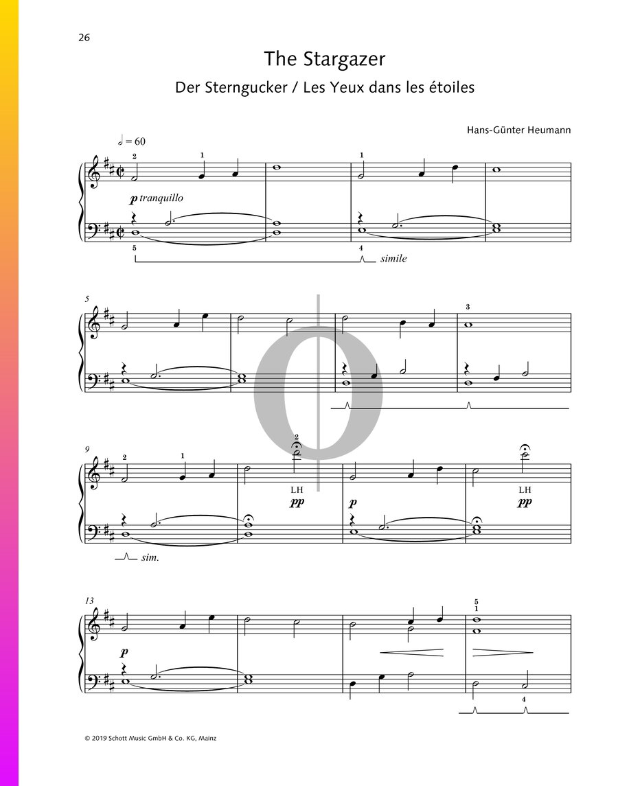 The Stargazer (Hans-Günter Heumann) Piano Sheet Music - OKTAV