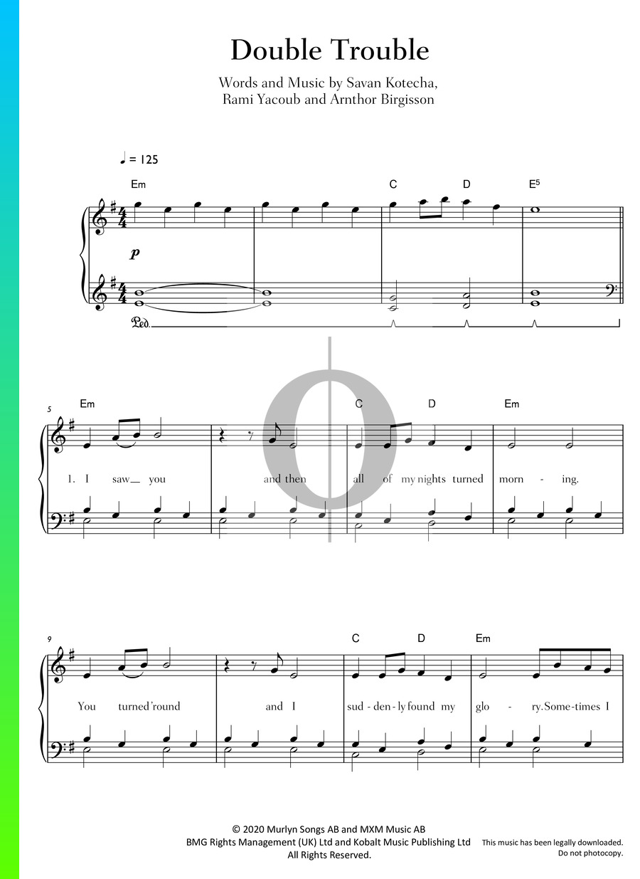 Double Trouble Partitura de Eurovision Song Contest: The Story of Fire ...