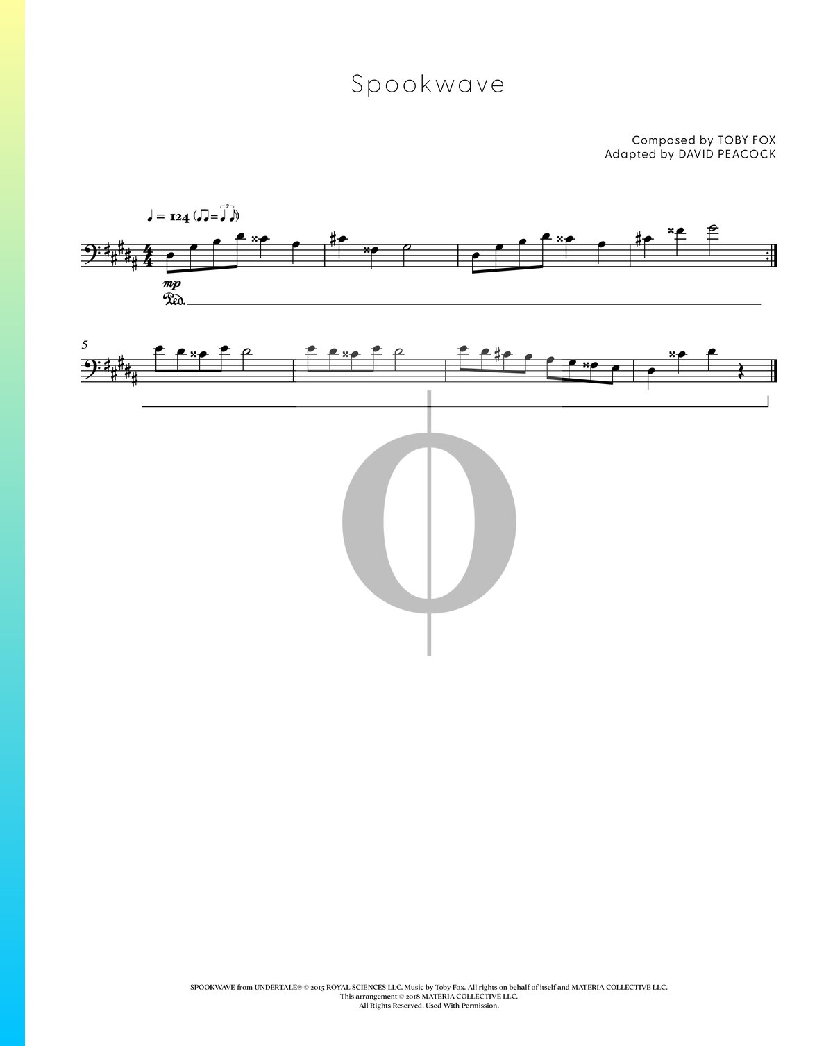 Spookwave (Toby Fox) Piano Sheet Music - OKTAV
