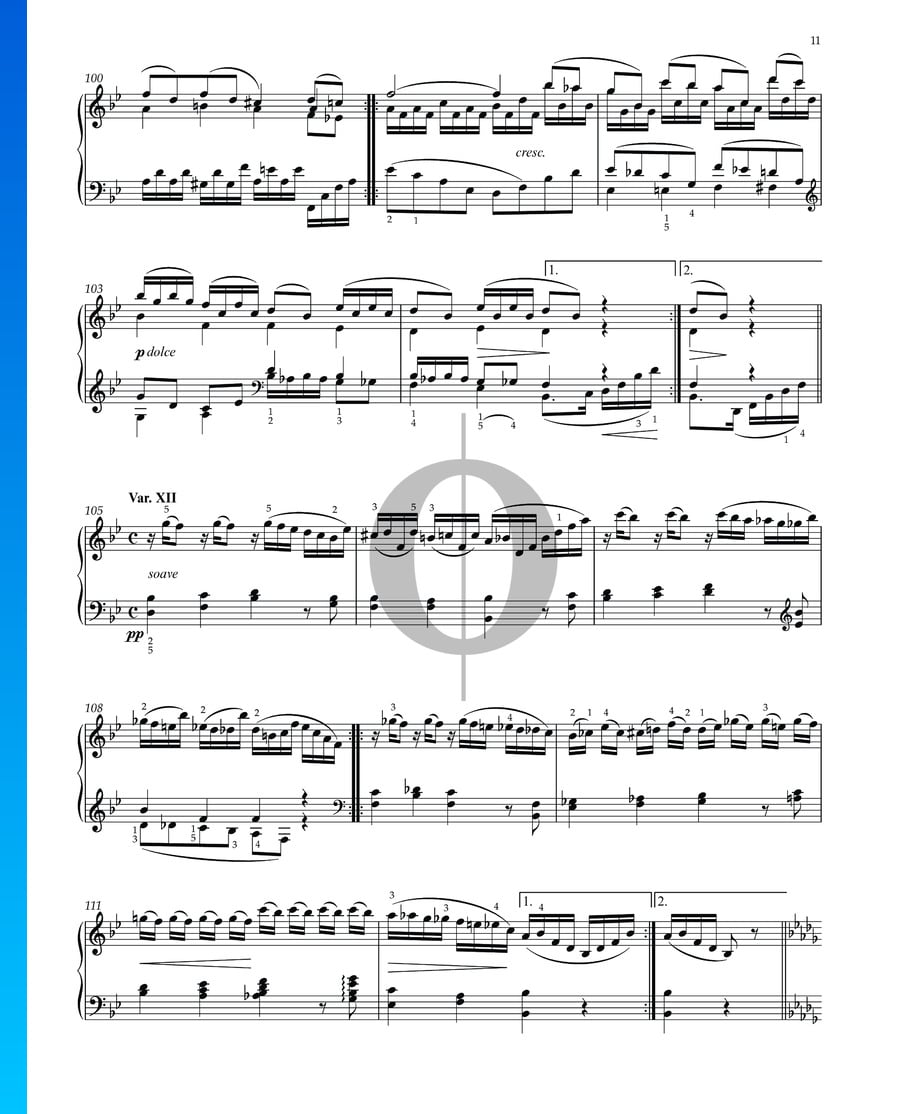 Variations and Fugue on a Theme by Handel, Op. 24: Variation XII ...