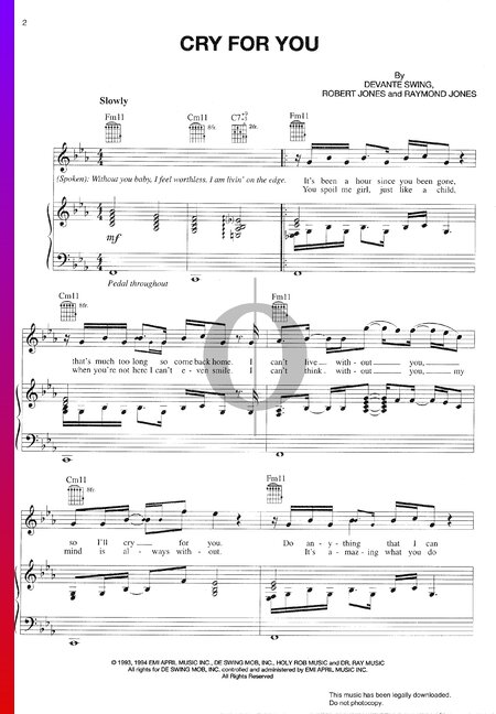 I Don't Go For That Sheet Music (Piano, Voice, Guitar) - PDF Download & Streaming - OKTAV