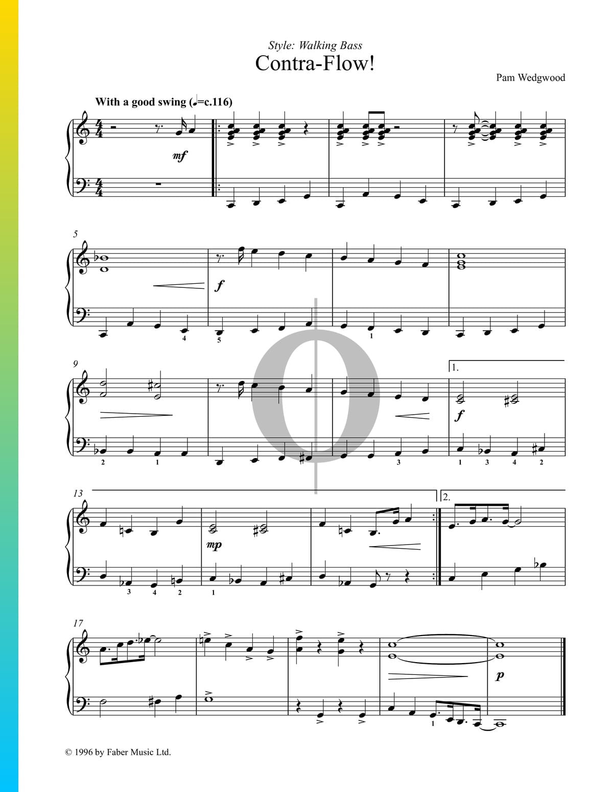 Contra-Flow! (Pam Wedgwood) Piano Sheet Music - OKTAV