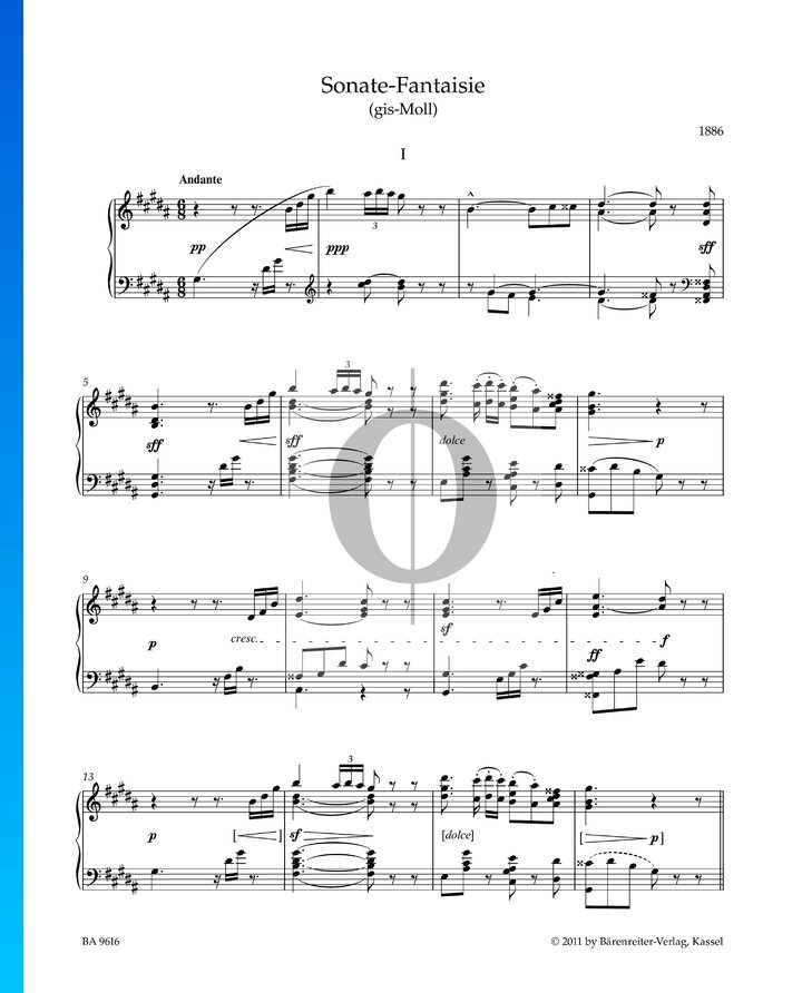 Sonata-Fantaisie in G-sharp Minor: 1. Andante (Alexander Scriabin ...