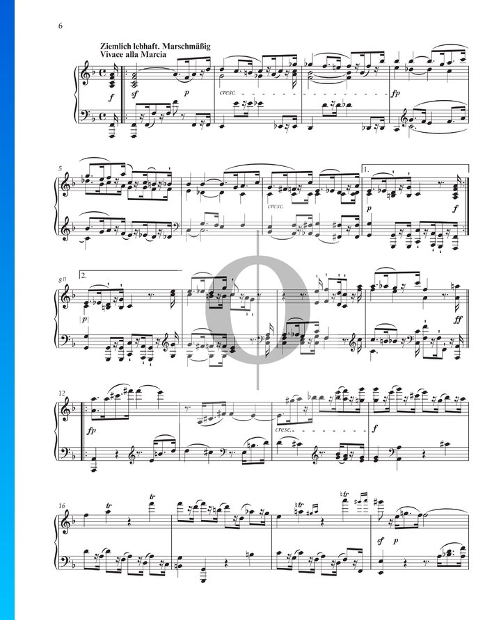 Sonata in A Major, Op. 101: 2. Vivace alla Marcia (Ludwig van Beethoven ...