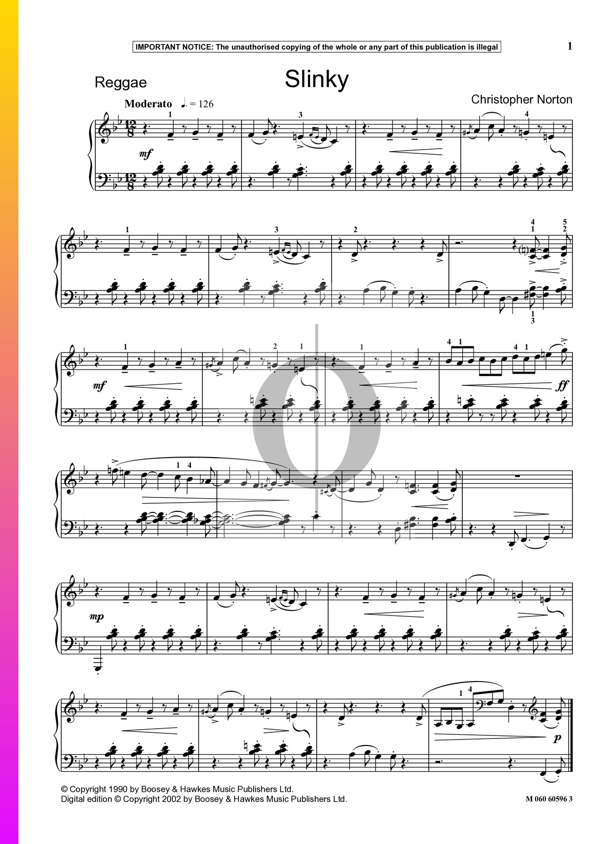 Slinky Sheet Music (Piano Solo) | PDF Download - OKTAV