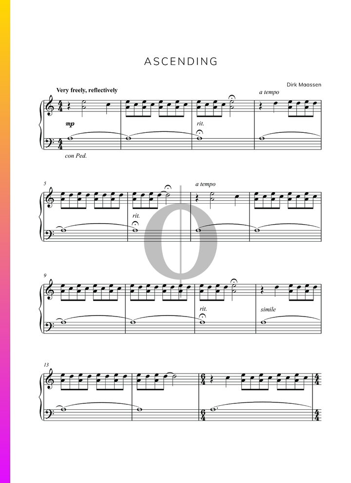 Ascending Sheet Music (Piano Solo) | PDF Download - OKTAV