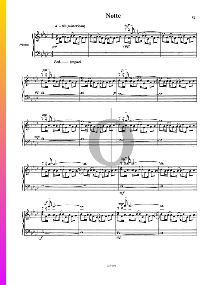 Notte (Ludovico Einaudi) Piano Sheet Music - OKTAV