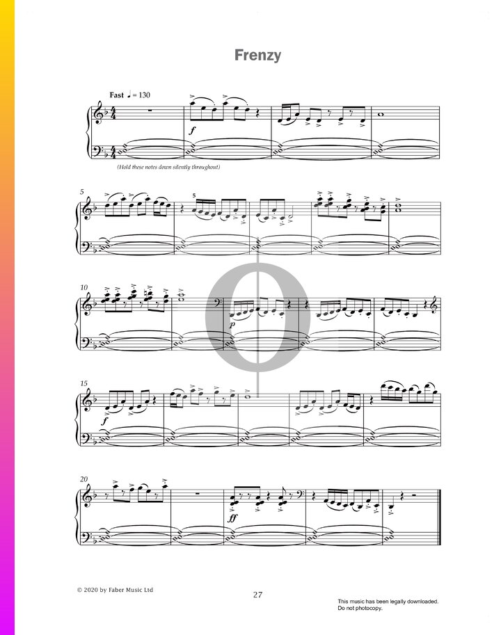 Frenzy (Paul Harris) Piano Sheet Music - OKTAV