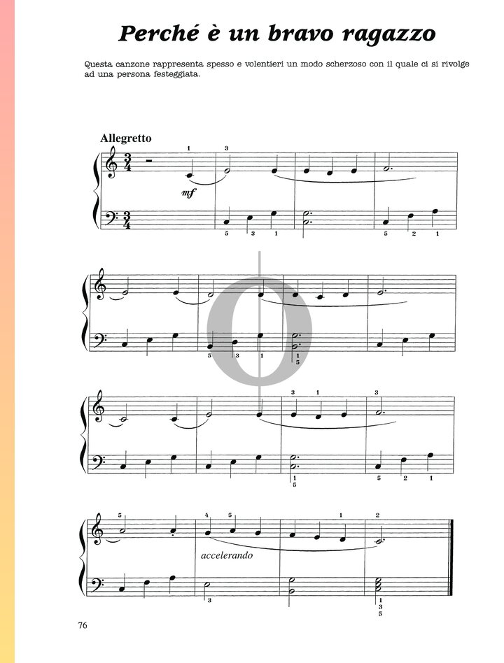 For he's a jolly good fellow (Anonymous) Piano Sheet Music - OKTAV