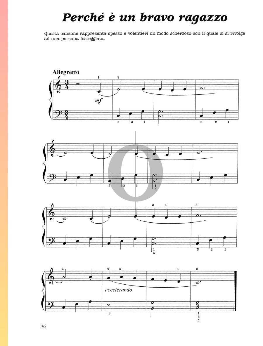 For he's a jolly good fellow (Anonymous) Piano Sheet Music - OKTAV