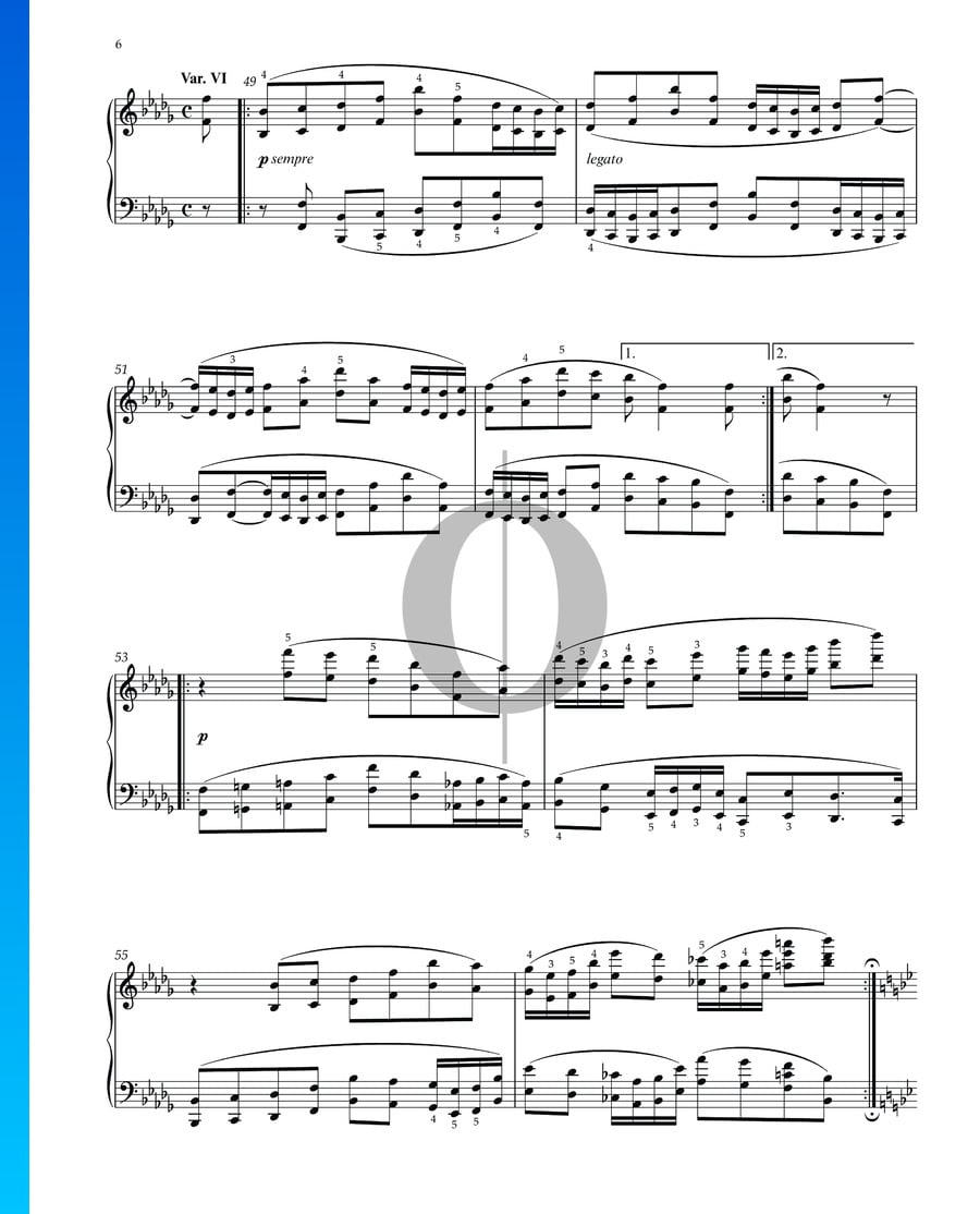 Variations and Fugue on a Theme by Handel, Op. 24: Variation VI ...