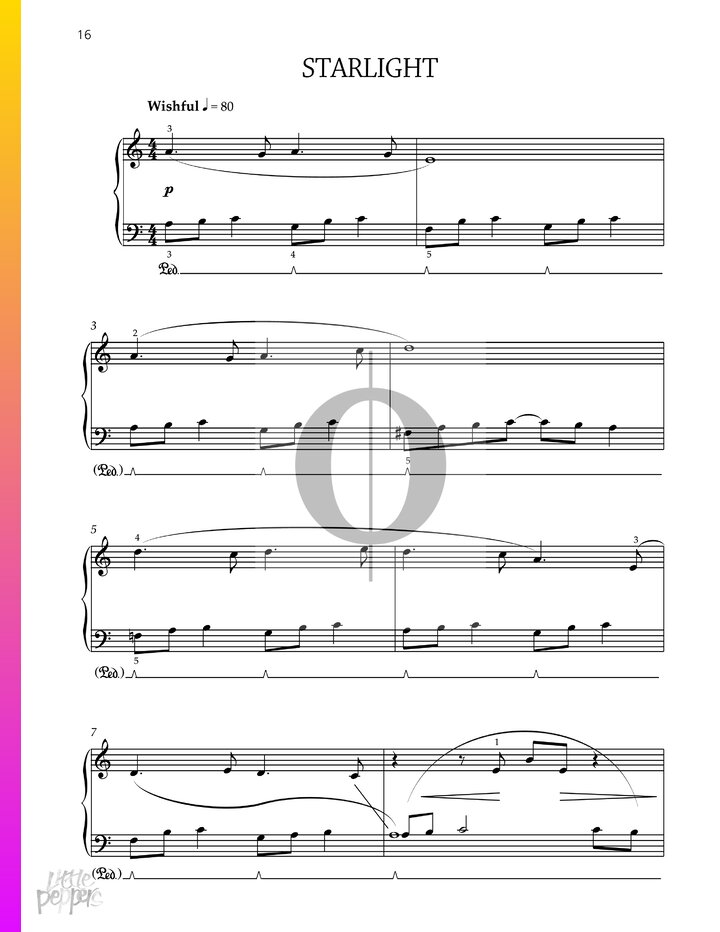 Starlight (Elissa Milne) Piano Sheet Music - OKTAV