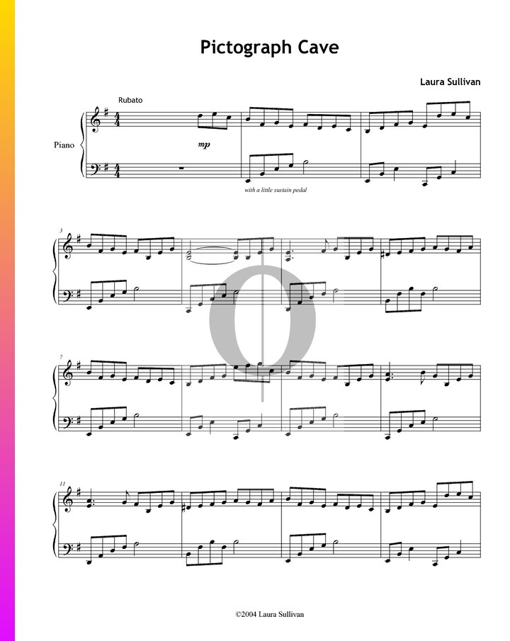 Pictograph Cave Sheet Music (Piano Solo) - OKTAV