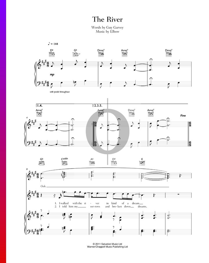 The River (Elbow) Piano Sheet Music - OKTAV