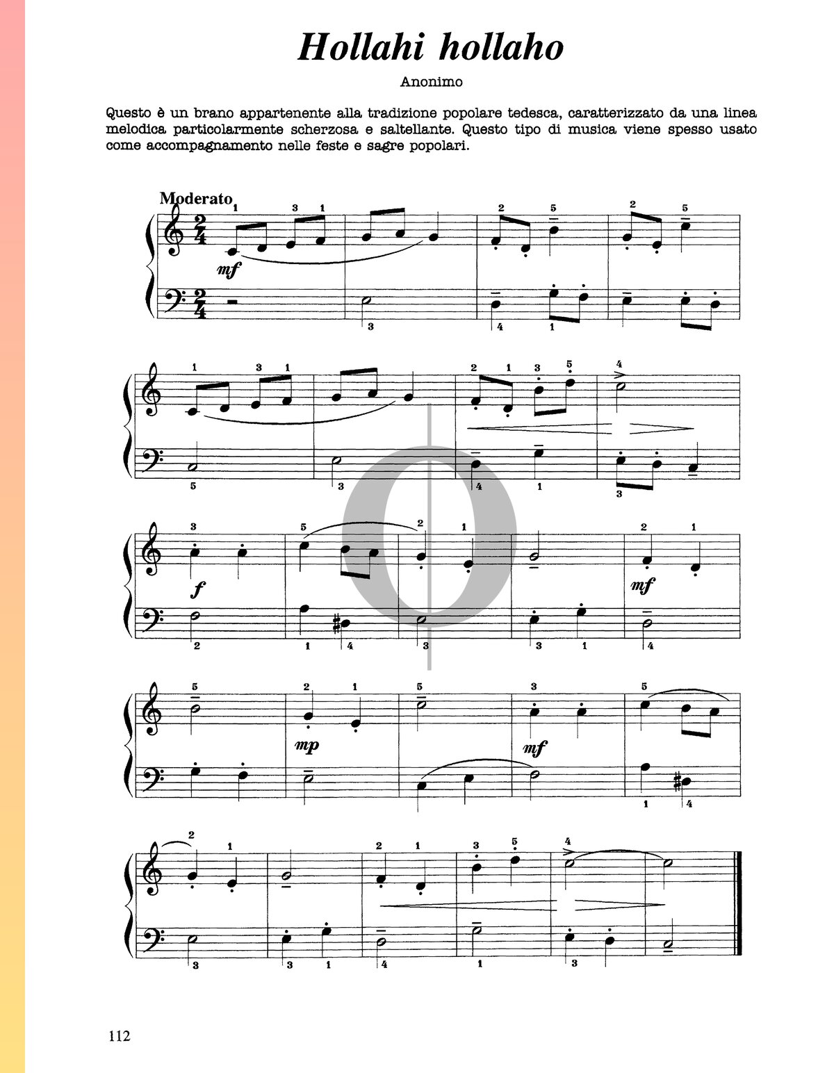 Hollahi hollaho Sheet Music (Piano Solo) - OKTAV