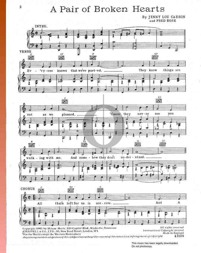 Jenny Lou Carson Sheet Music Downloads (PDF) & Subscription - OKTAV