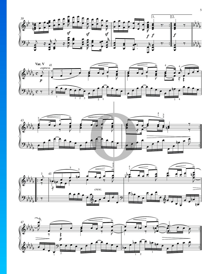 Variations and Fugue on a Theme by Handel, Op. 24: Variation V ...