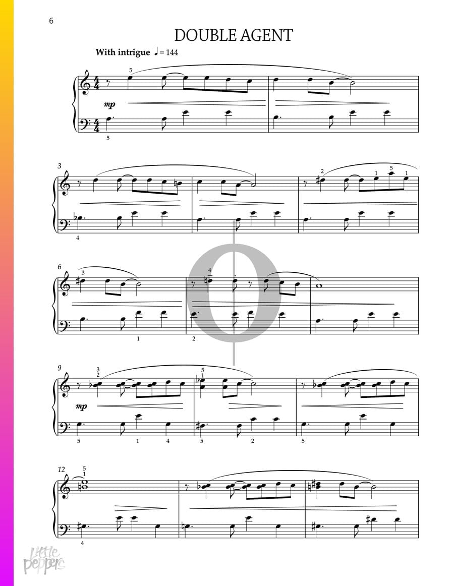 Double agent (Elissa Milne) Piano Sheet Music - OKTAV