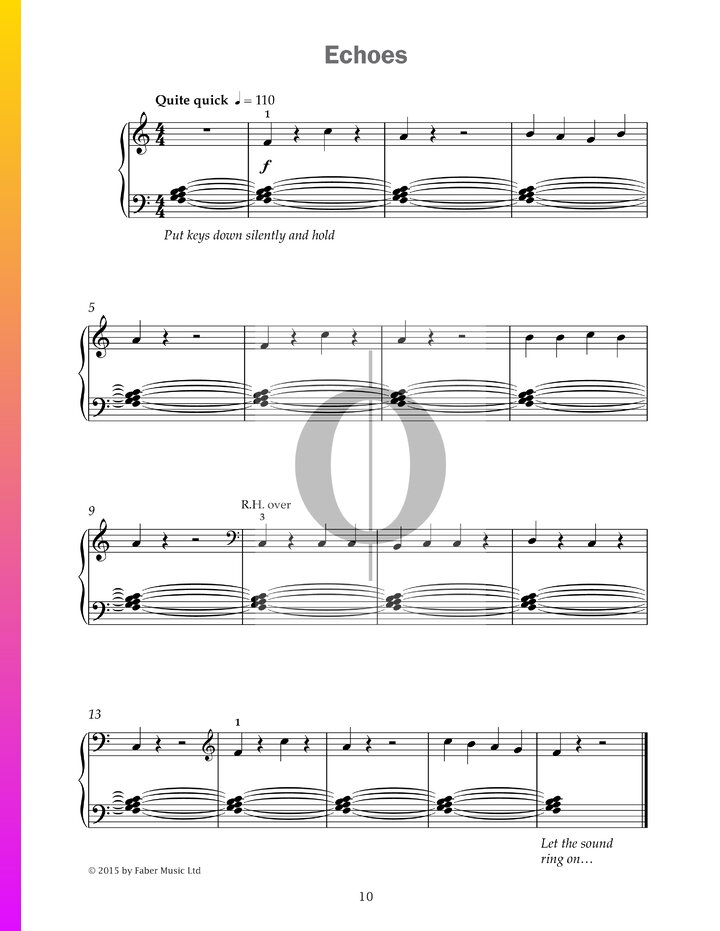 Echoes (Paul Harris) Piano Sheet Music - OKTAV
