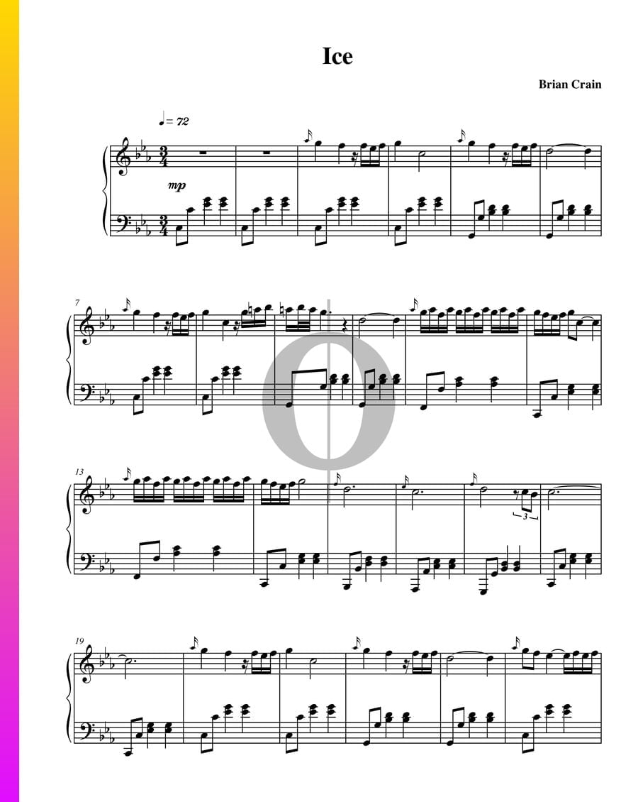 Ice (Brian Crain) Piano Sheet Music - OKTAV