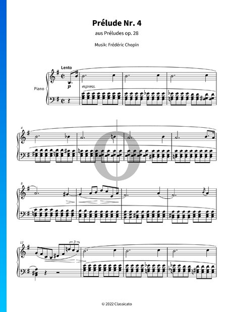 Prélude in A Major, Op. 28 No. 7 Sheet Music (Piano Solo) | PDF Download - OKTAV