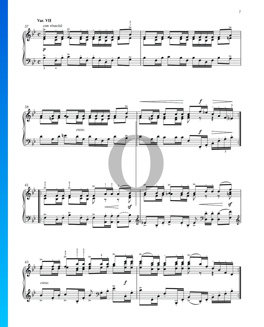 Variations and Fugue on a Theme by Handel, Op. 24: Variation VII ...