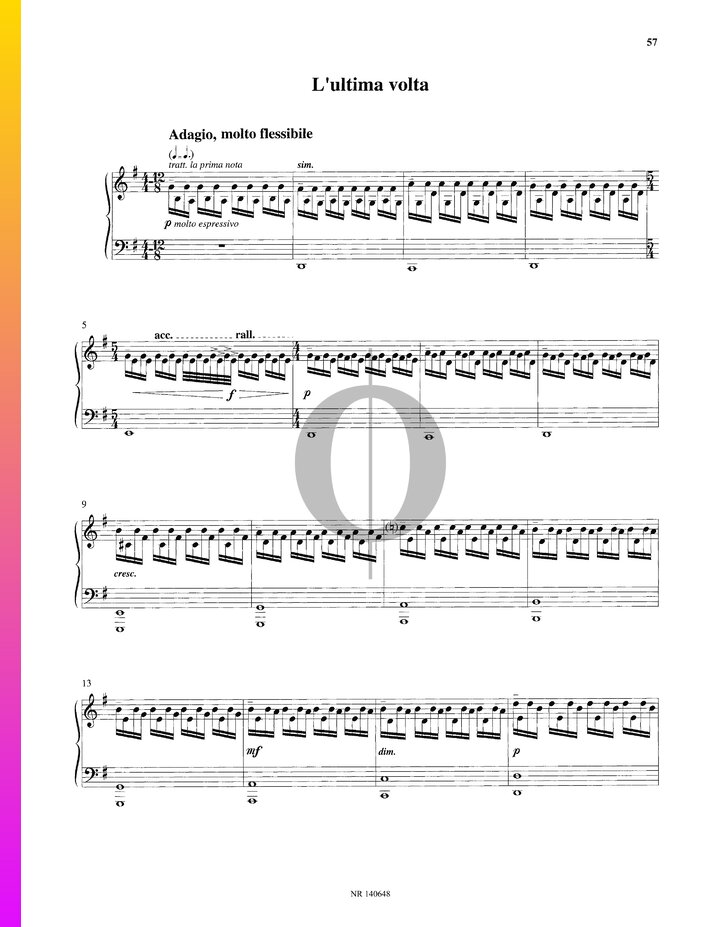 L' ultima volta (Ludovico Einaudi) Piano Sheet Music - OKTAV