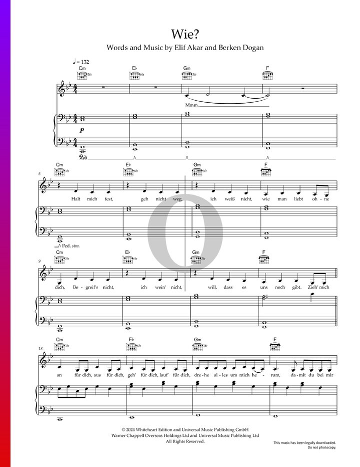 Roy Black So Wie Piano Noten