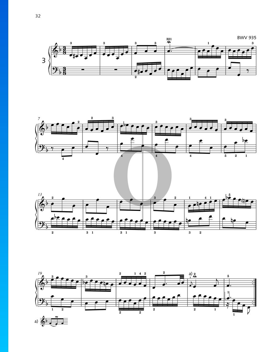 6 Little Preludes: No. 3 Prelude in D Minor, BWV 935 (Johann Sebastian ...