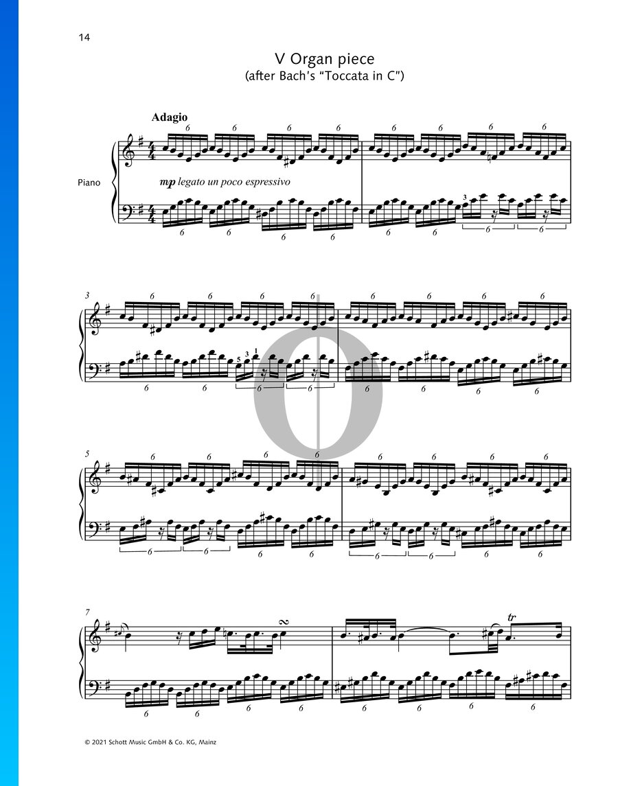 Organ Piece (After a Theme from Toccata in C Major, BWV 564) (Martin ...